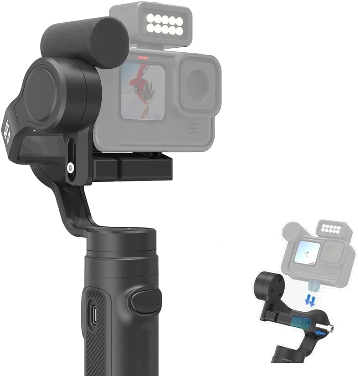 INKEE FALCON Handheld 3 Action Camera Gimbal Stabilizer for GoPro Hero ...