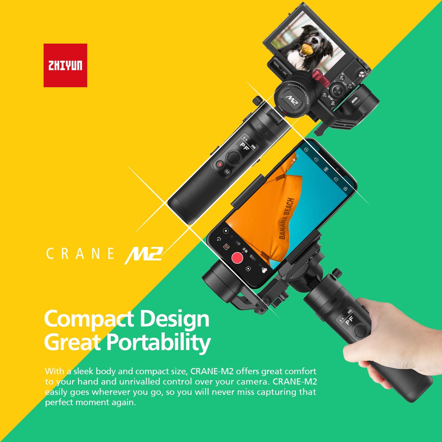 Zhiyun Crane M2 Gimbal with Unprecedented All-in-one Design – Pergear