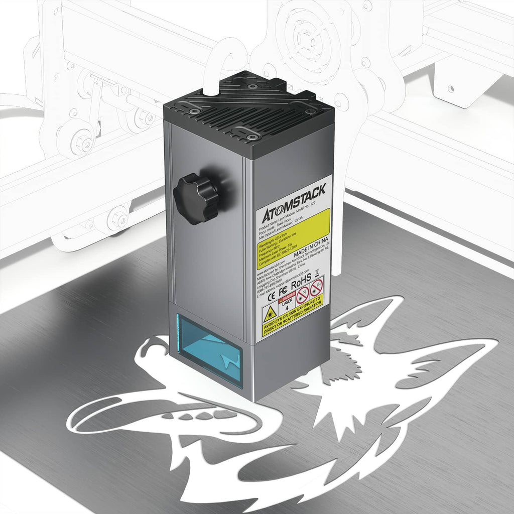 Atomstack M100 130W Laser Engraving Module With Air Assist System – Pergear