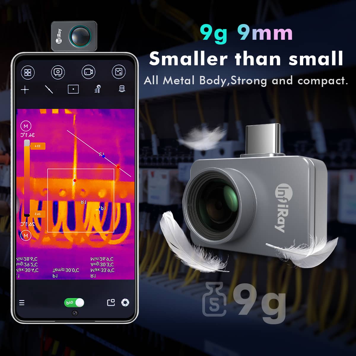 InfiRay P2 Pro+ Macro Thermal Camera for IOS and Android Smartphones ...