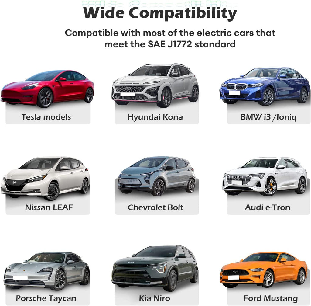 PERGEAR P2 Level 2 EV Charger, 2-in-1 Portable and Wall-mounted EV Cha ...